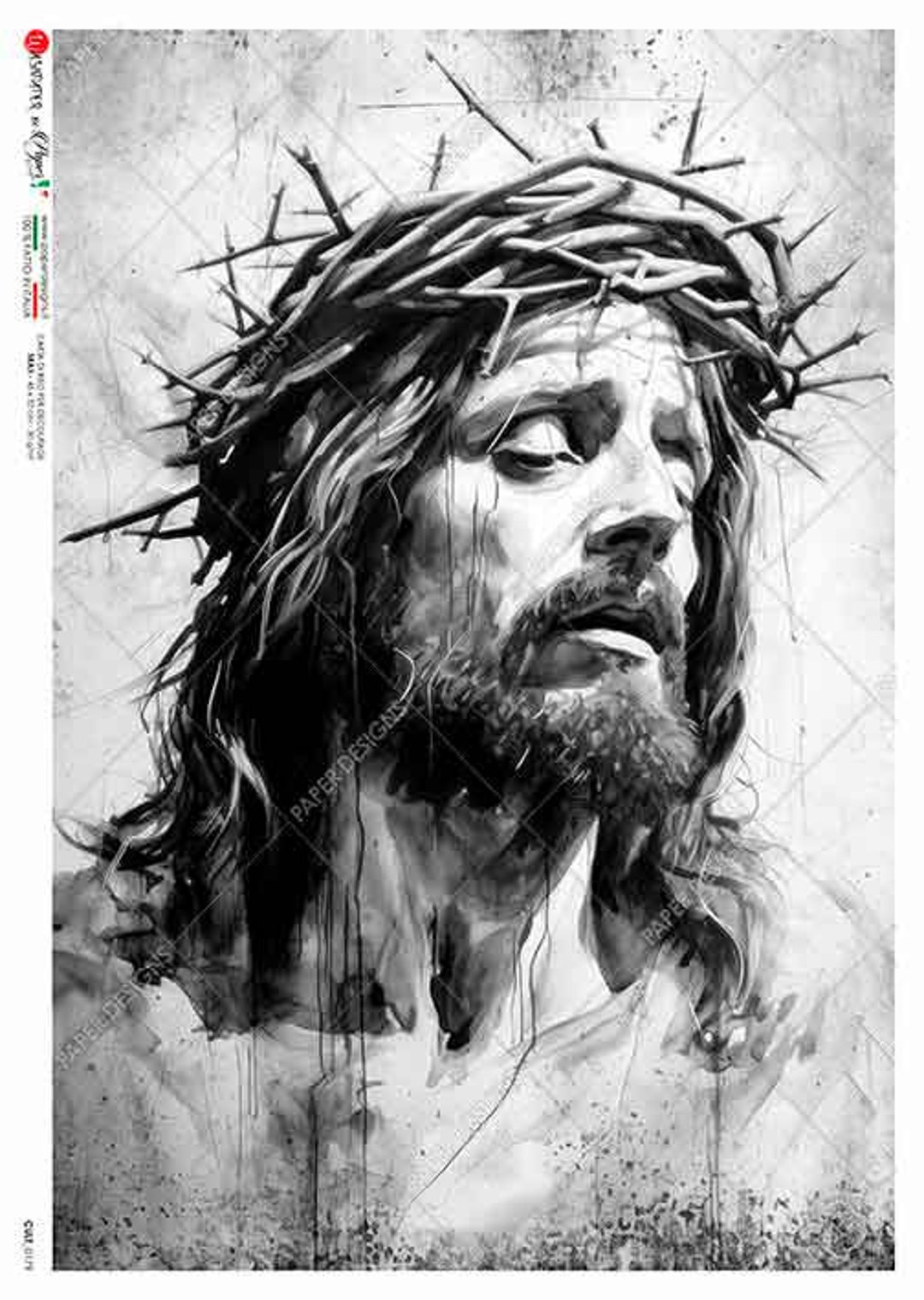 Paper Designs Rice Paper | Jesus Christ Rice Paper | A4 Rice Paper ...