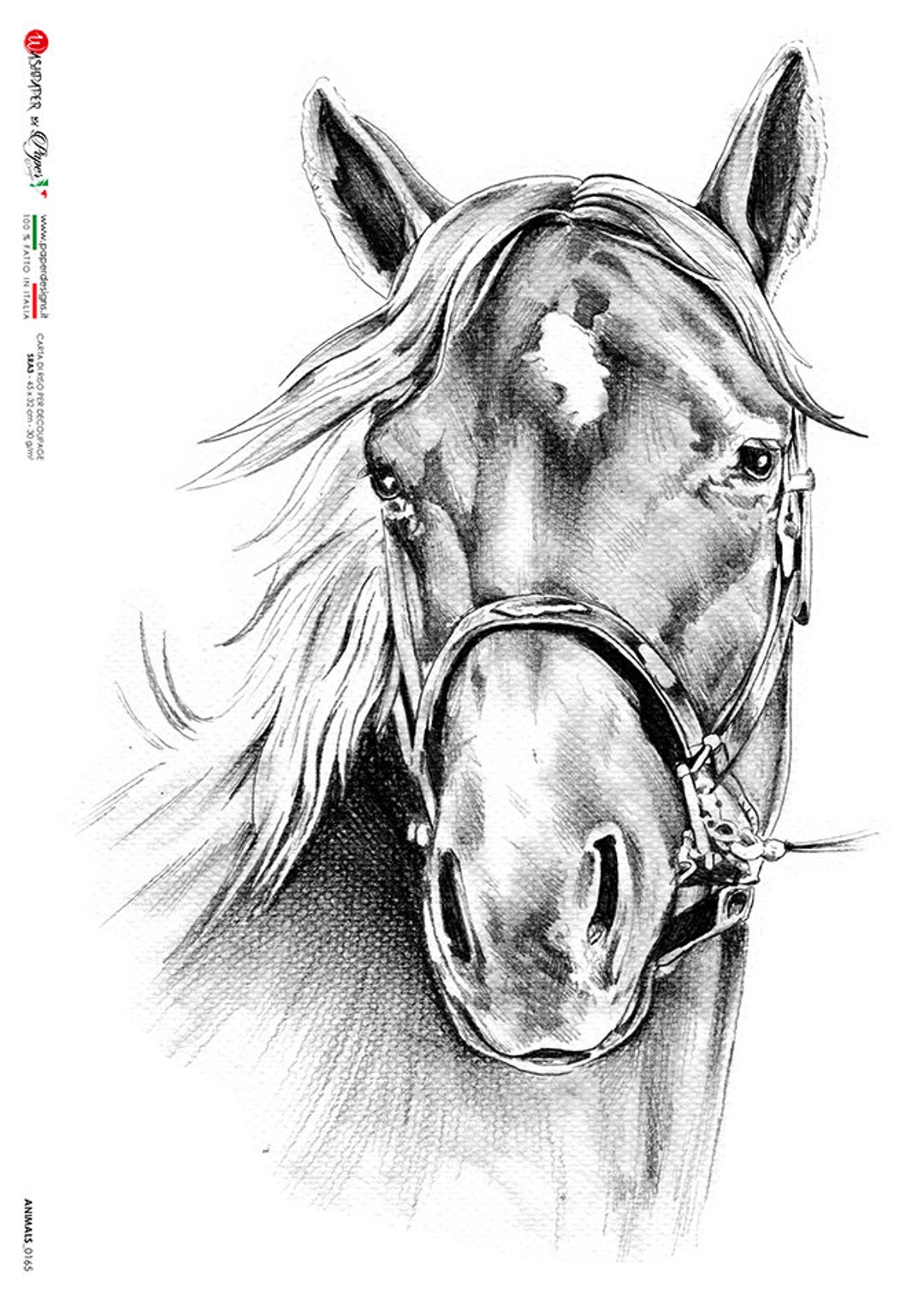 Paper Designs Rice Paper | Horse Rice Paper | A4 Rice Paper | Natural ...