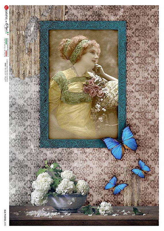 Paper Designs Rice Paper Victorian Woman Rice Paper A4 - Etsy