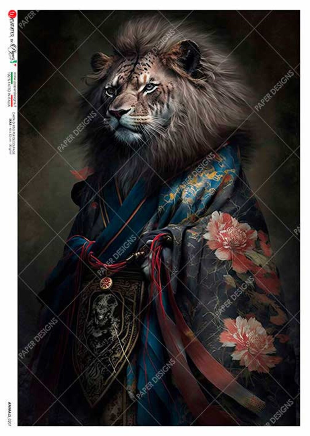 Paper Designs Rice Paper | Lion Rice Paper | A4 Rice Paper | Natural ...