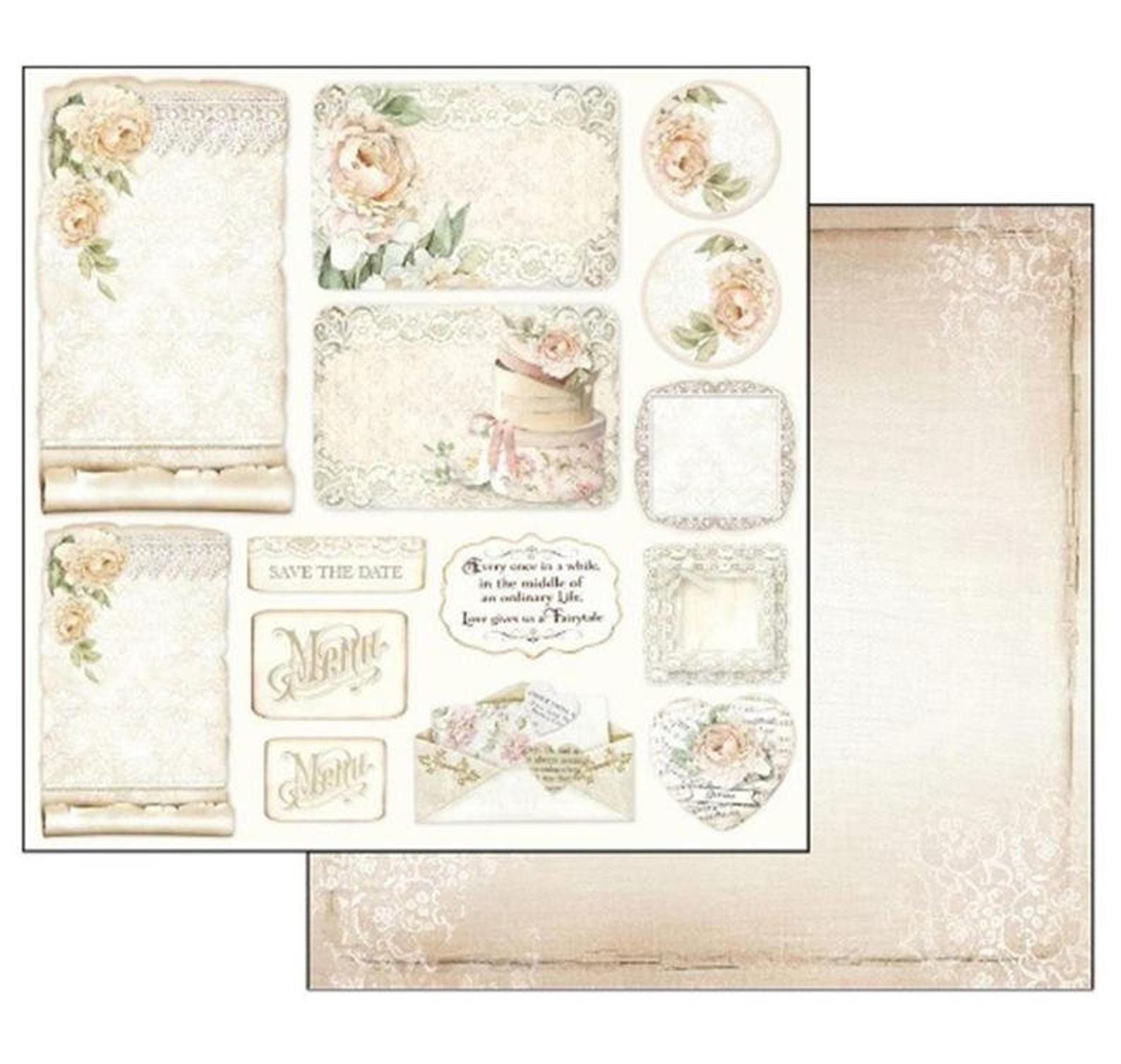 Stamperia CEREMONY 12x12 Scrapbooking Pad | Double Sided Paper | 12 X ...