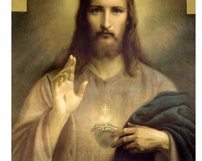 Paper Designs Paper Bleeding Heart of Jesus Rice Paper A4 Rice Paper ...