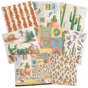 Ciao Bella | Sonora Patterns Paper Pad | Double Sided Paper | 12 X 12 ...