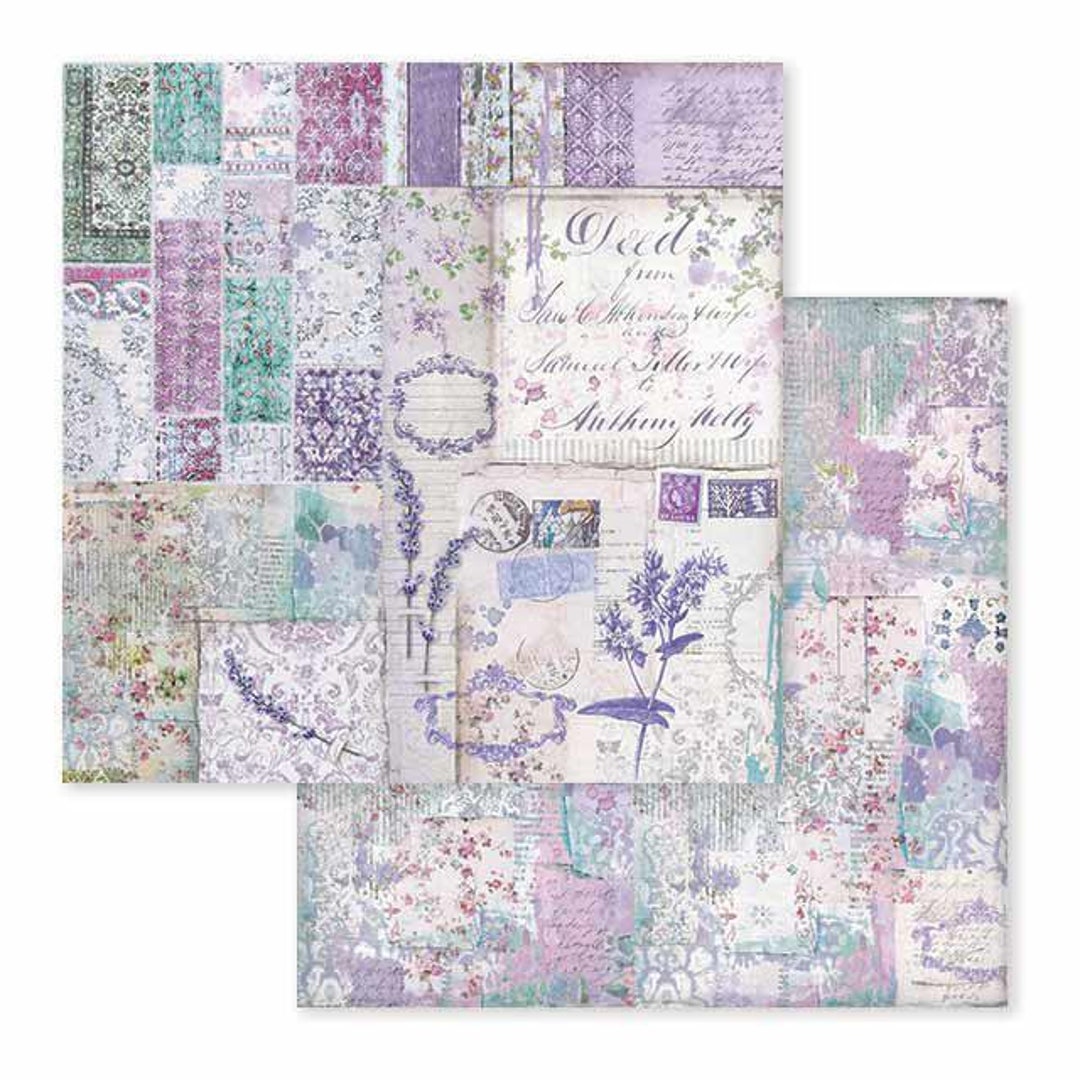 Stamperia | 1 Piece Provence Patchwork Scrapbook Paper | 12×12 | Double ...