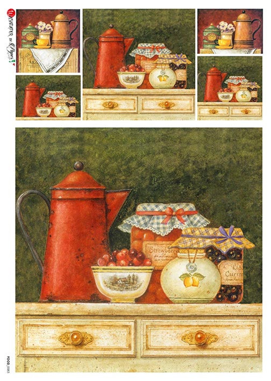 Paper Designs Rice Paper | Coffee Pot Rice Paper | A4 Rice Paper ...