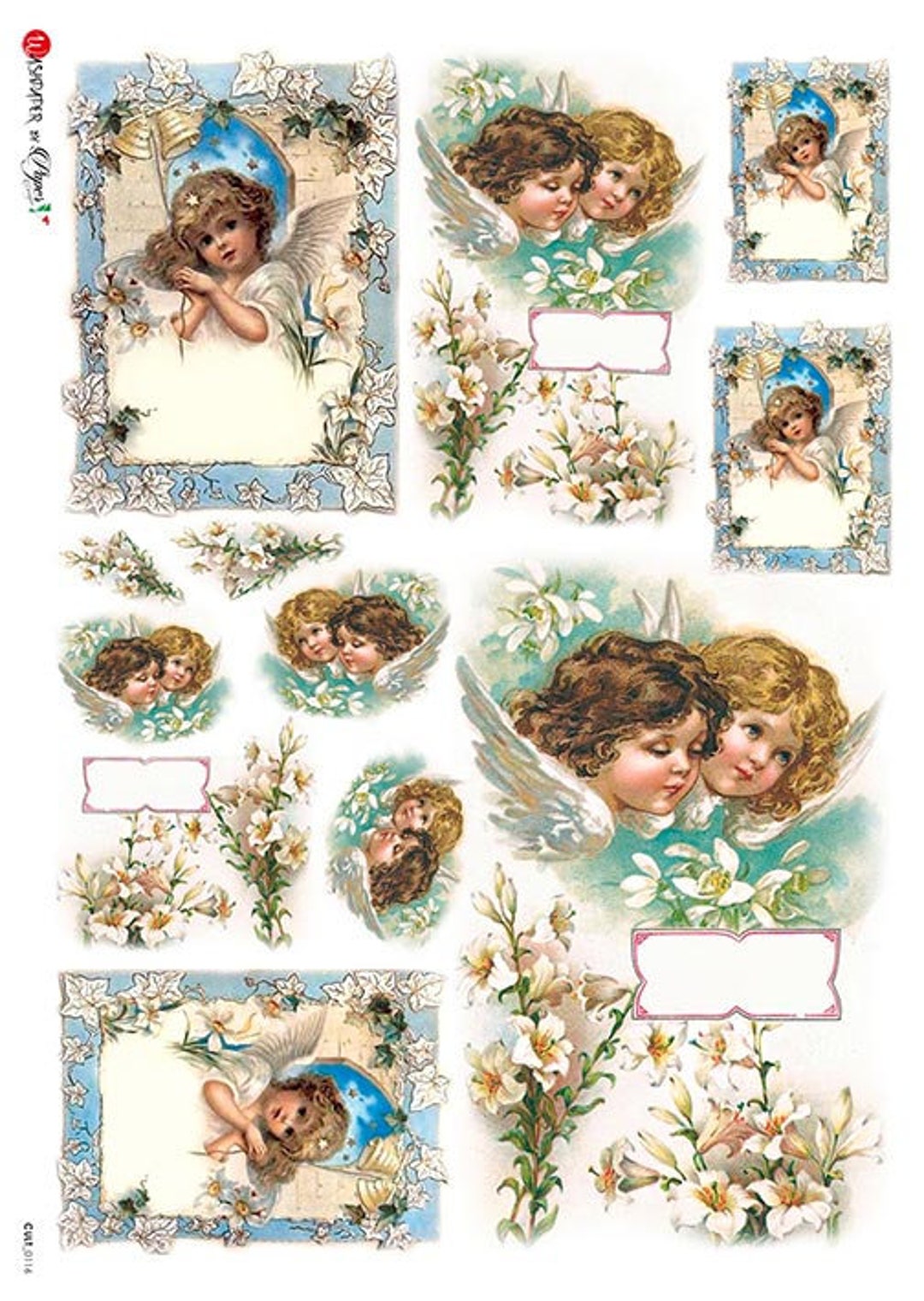 Paper Designs Rice Paper | Angels Rice Paper | A4 Rice Paper ...