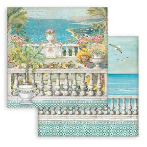 Stamperia Blue Dream Collection 8x8 Scrapbooking Paper Pad | Double ...