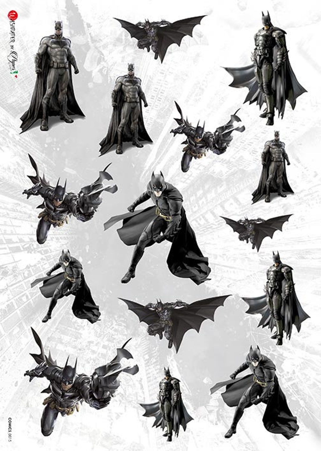 Paper Designs Rice Paper | Batman Rice Paper | A4 Rice Paper ...