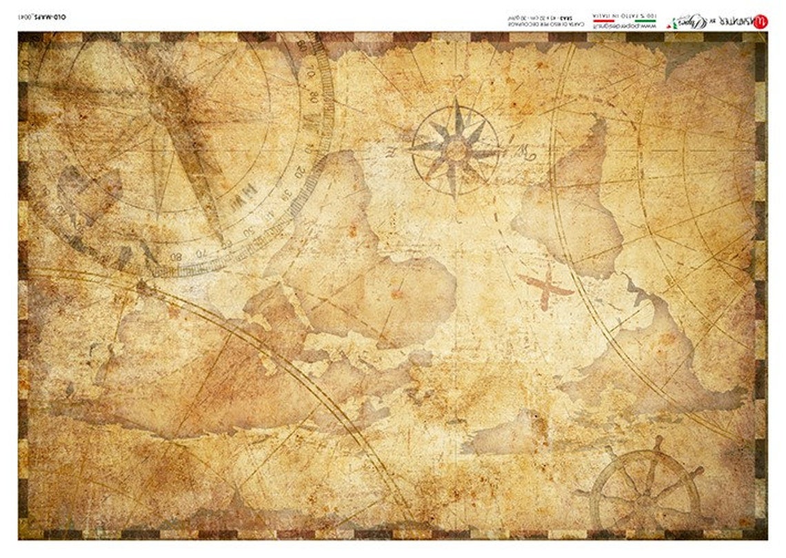 Paper Designs Rice Paper Old Map Rice Paper A4 Rice Paper - Etsy