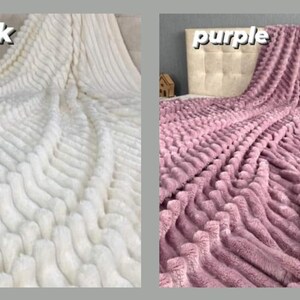 Personalized Luxury Throw Blanket Plush Minky Blanket , Adult Minky ...