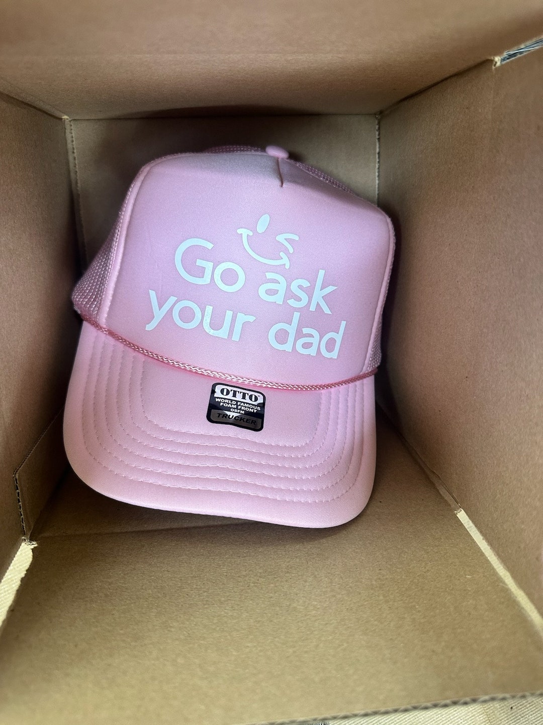 Go Ask Your Dad Trucker Hat/otto Trucker Caps - Etsy