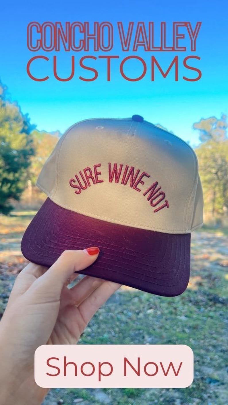 Sure WINE Not Trucker Hat - Etsy