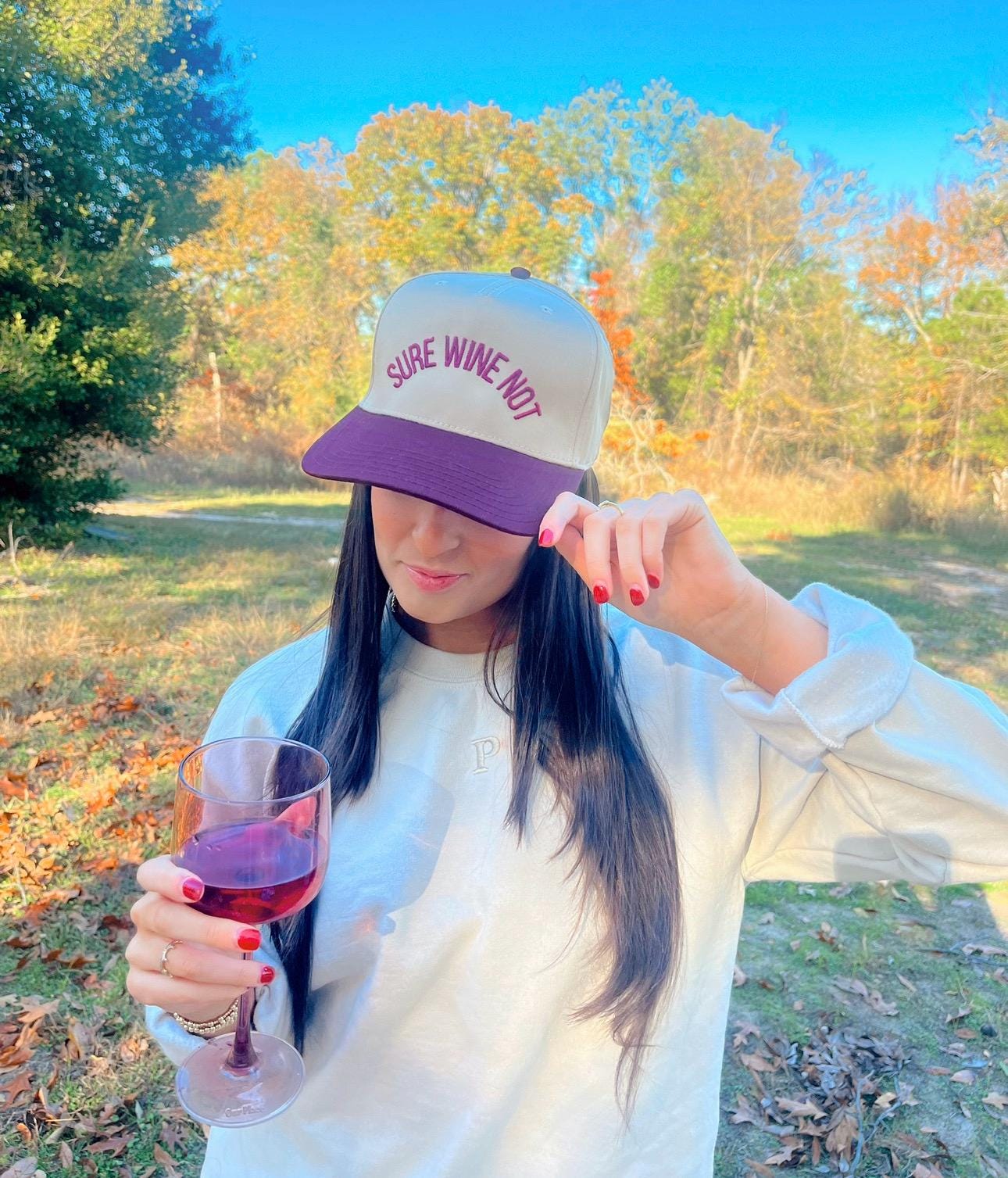Sure WINE Not Trucker Hat - Etsy