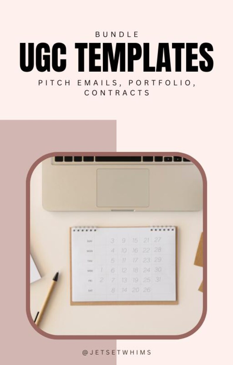 Instant Access to UGC Creator Pitch Template Bundle - Includes Contract ...