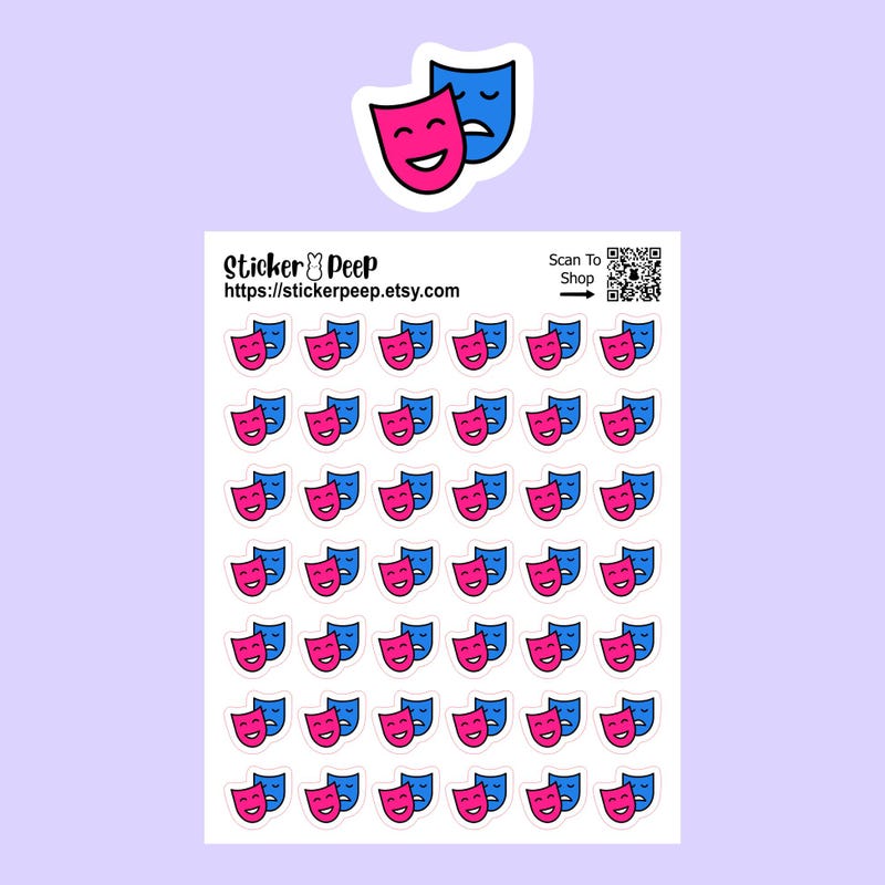 Theatre Stickers - Etsy