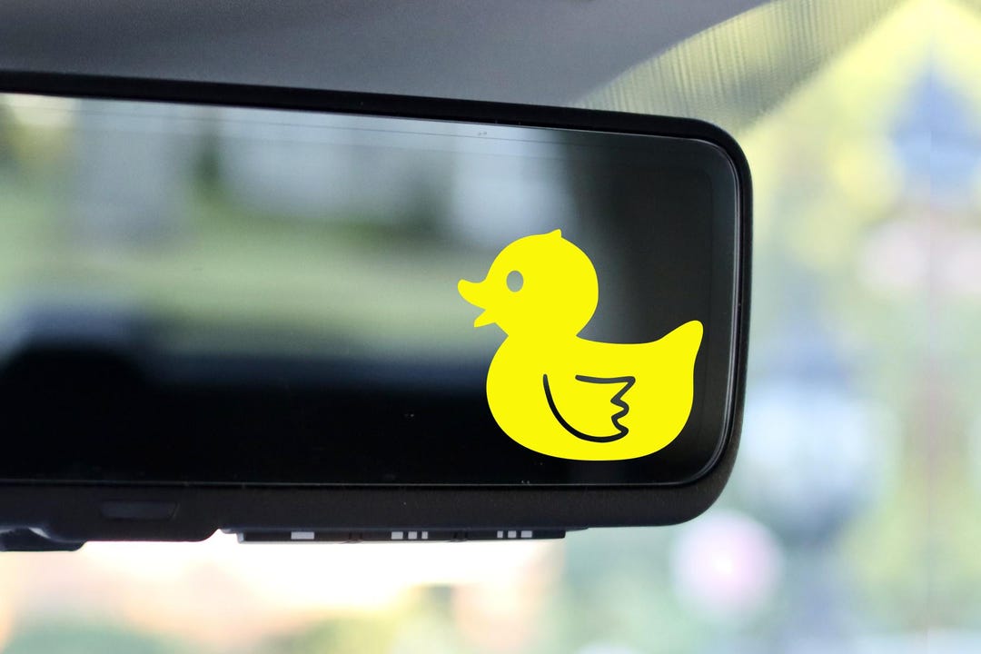 Rubber Ducky Mirror Vinyl Decal Car Truck SUV Auto Sticker, Girlfriend ...