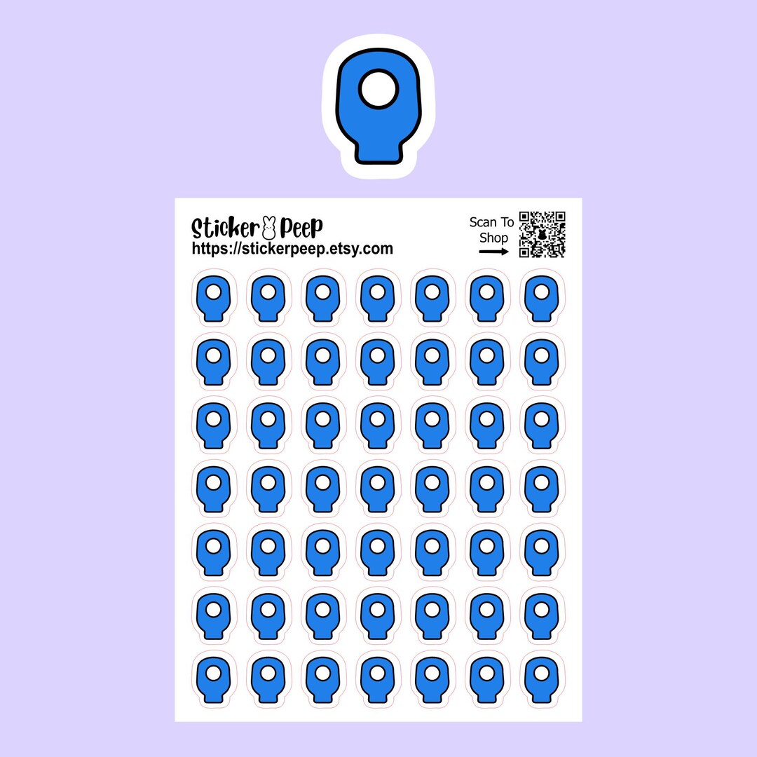 Ostomy Bag Icon Planner Stickers: Calendar Agenda Tracker - Etsy