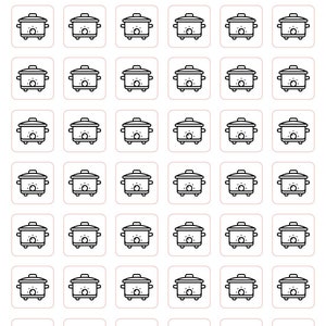 42 Mini Clear Slow Cooker Crock Pot Planner Stickers Glossy - Etsy