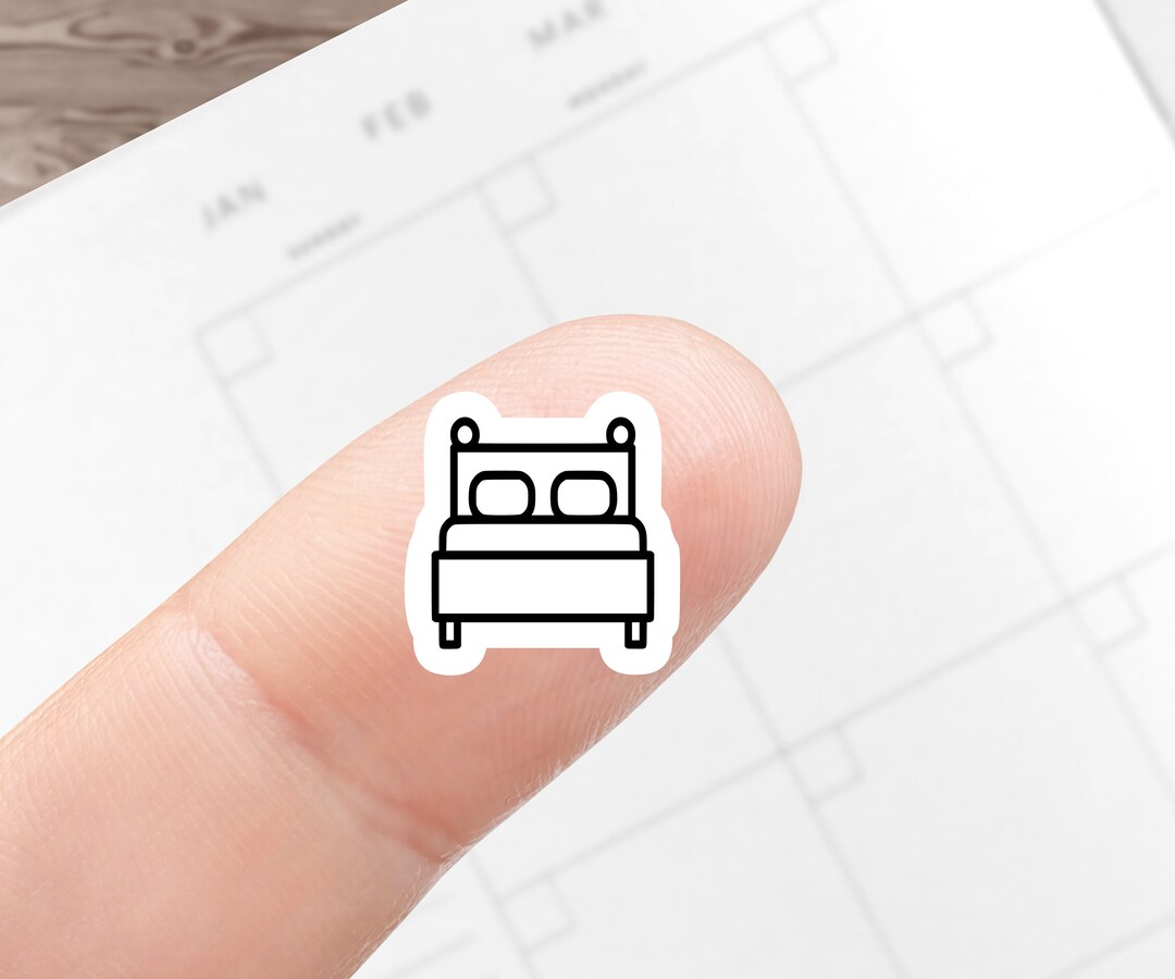 Bed Planner Sticker Icon .45 Inch Sheets Wash Clean Change - Etsy