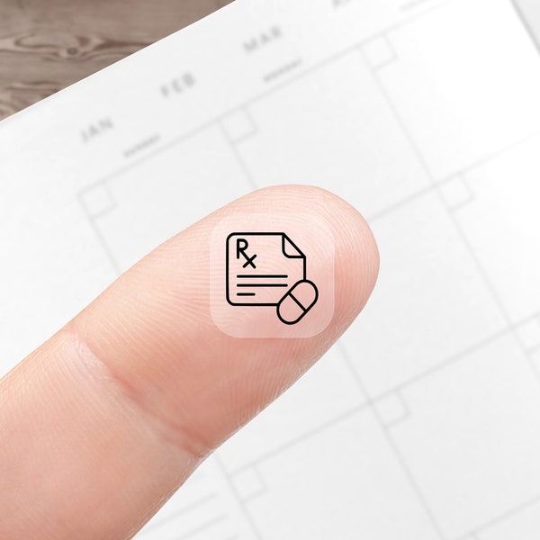 Prescription Planner Stickers - Etsy