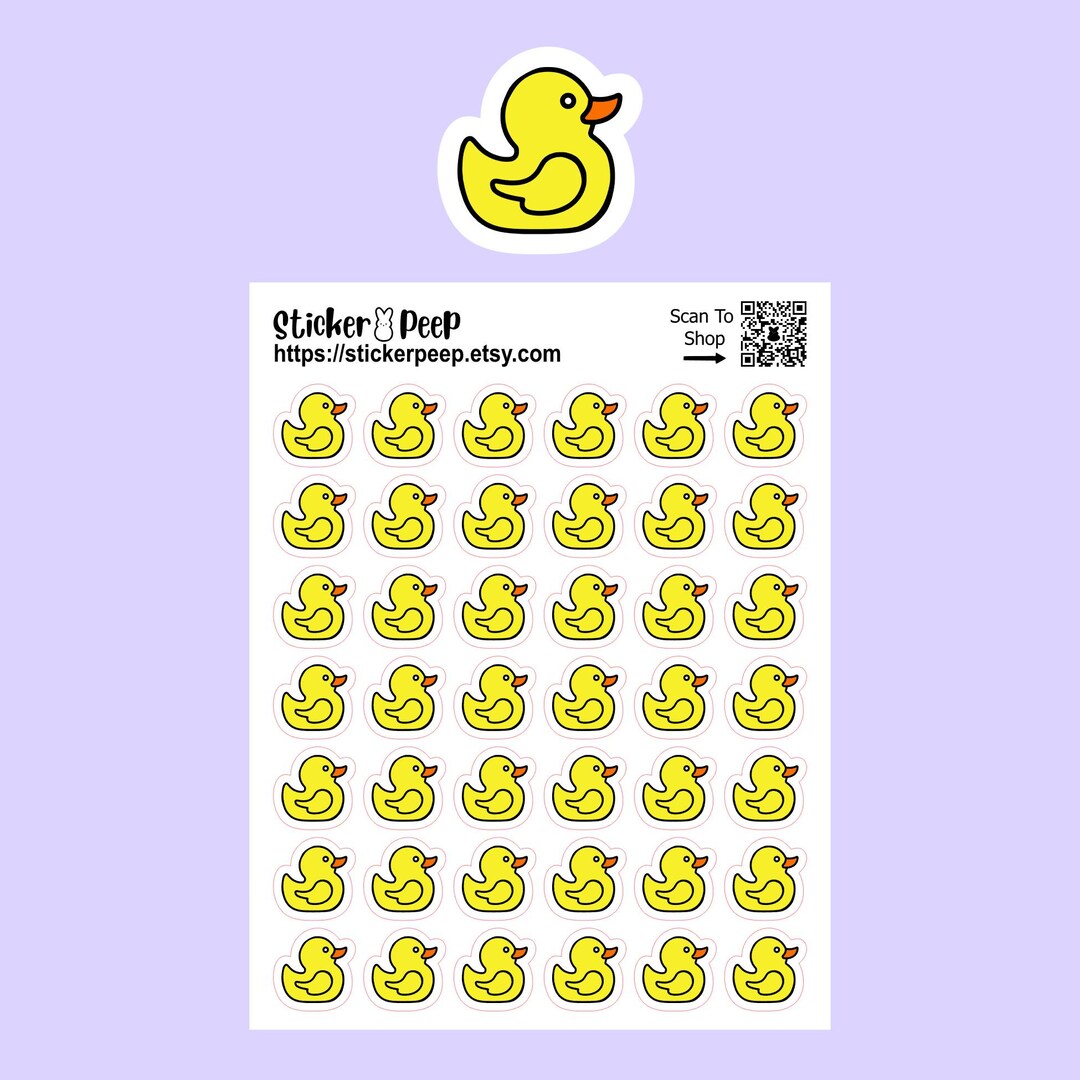 Rubber Ducky Icon Planner Stickers: Calendar Agenda Tracker - Etsy