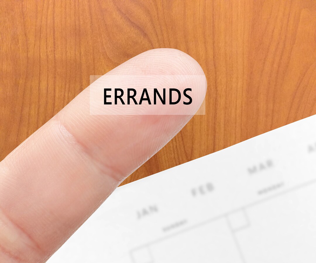40 Errands Errand Font Planner Stickers Transparent Sticker - Etsy