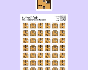 Package Icons - Minimalist Hand Drawn Stickers for Planner, Journal ...