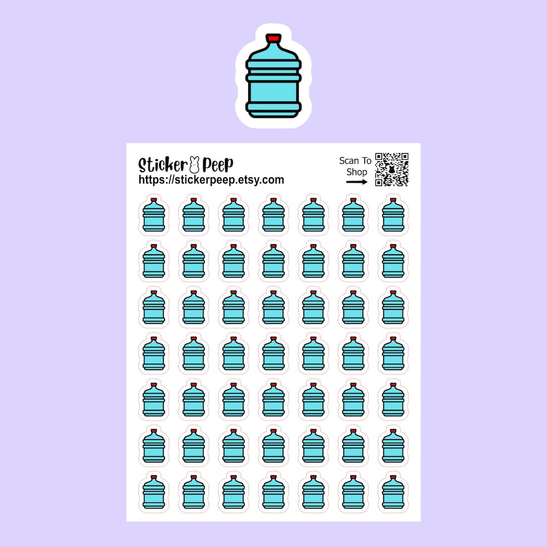 Water Delivery Icon Planner Stickers: Calendar Agenda Tracker - Etsy