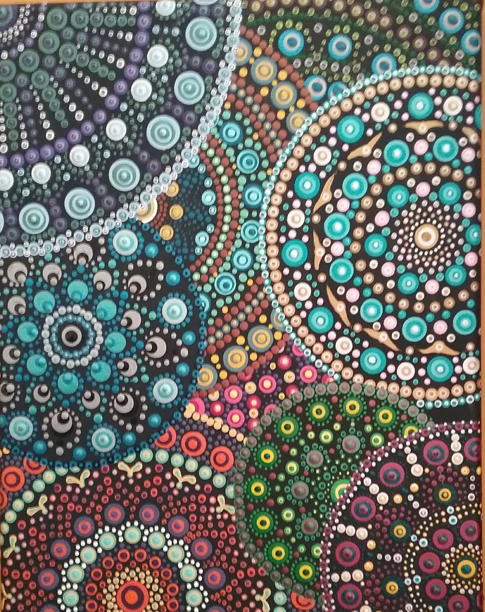 Multi Mandalas on Canvas - Etsy