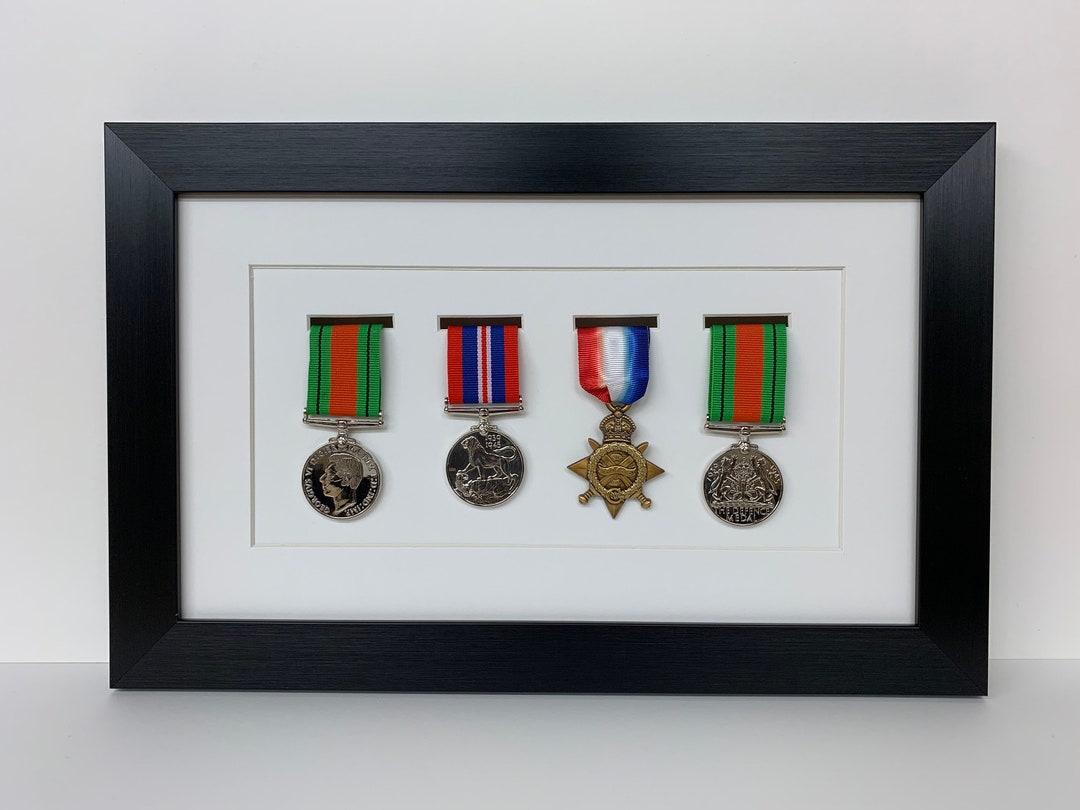 War Medal Display Frame for WW1 WW2 Military World War Medal - Etsy