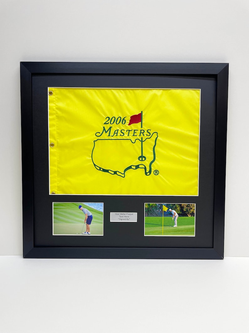 DIY Golf Flag Display Frame: Photo & Plaque Openings - Etsy