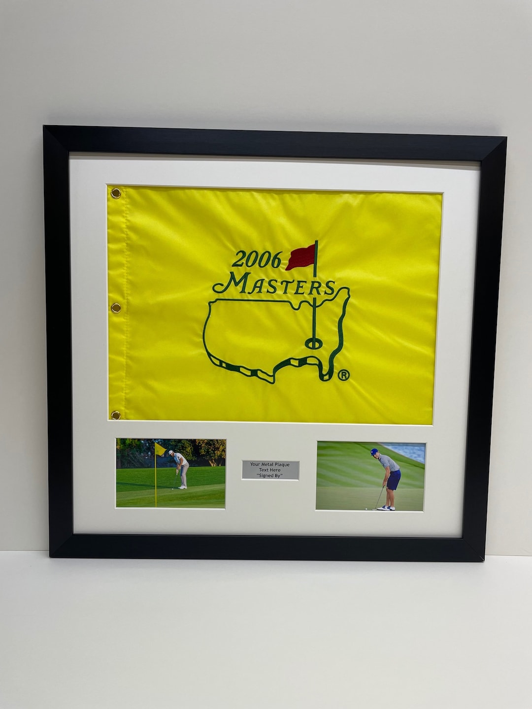 DIY Golf Flag Display Frame With 2 6" X 4" Openings for Photos and 1 X ...