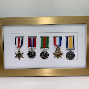 Large 3D Deep Shadow Box Frames for Military Memorabilia, Holds 5 War ...