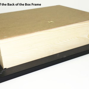 4" (101mm) Extra Very Deep 3D Box Frame With Black Mount and Black ...