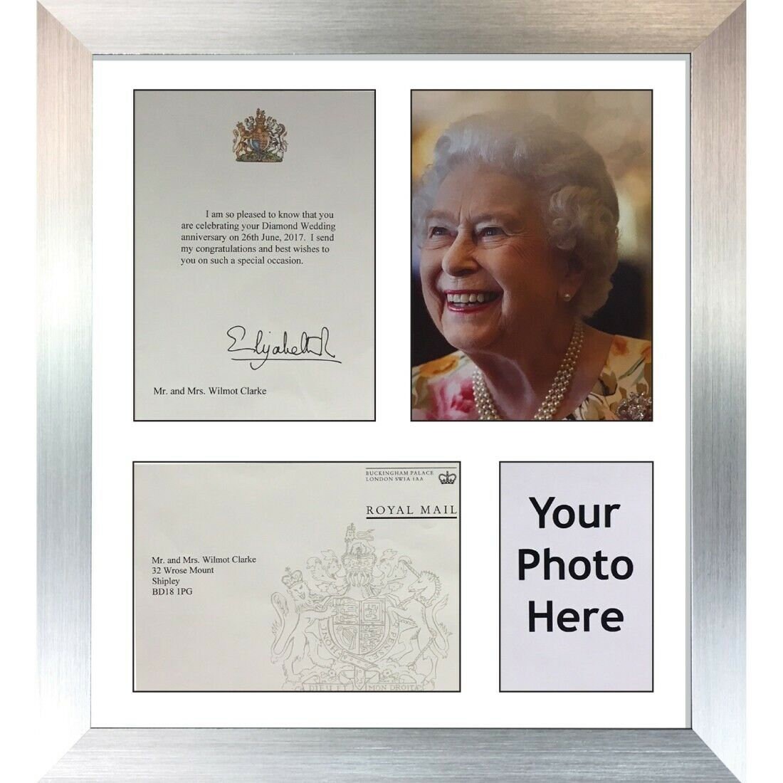 Handmade HM Queen Anniversary Frame, Photo & Card Display, 20x16 - Etsy UK
