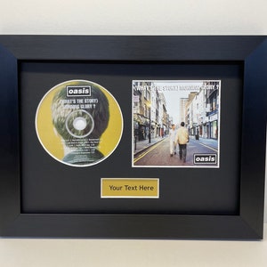 CD Display Frame for Your CD and Album Cover, Black Frame With White ...