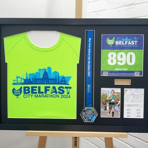 Belfast Marathon 2024 Medal Display Frame: DIY Bib, T-shirt & Photo ...