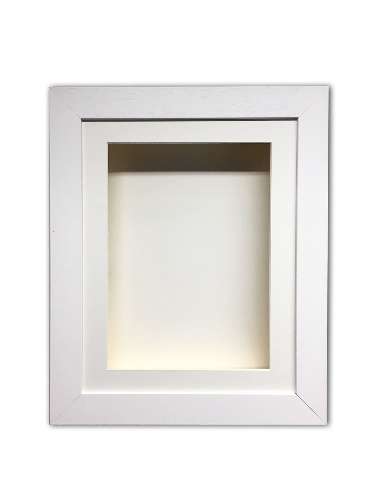 3 76mm Deep 3D Box Frame With White Mount and White | Etsy UK