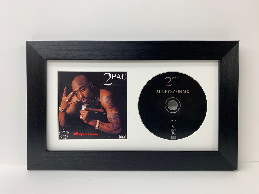 CD Display Frame for Your CD and Album Cover, Black Frame With White ...