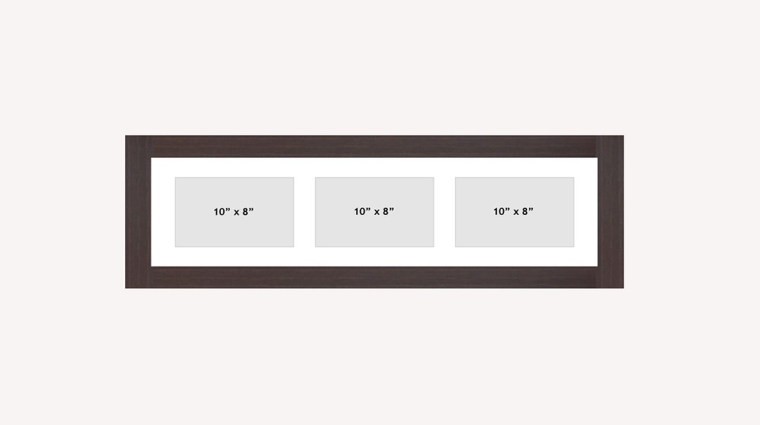 Multi Aperture Photo Picture Frame In White Mount Fits 3 X 10 X 8 Multi Aperture Photo Picture Frame In White Mount Fits 3 X 10 X 8