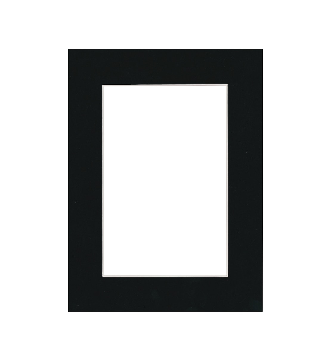 Black Picture Mount: 1.4mm Mountboard, Bevel Cut - Etsy UK