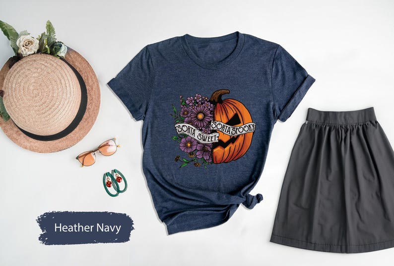 Sorta Sweet Sorta Spooky Shirt, Spooky Season Shirt, Pumpkin Shirt ...