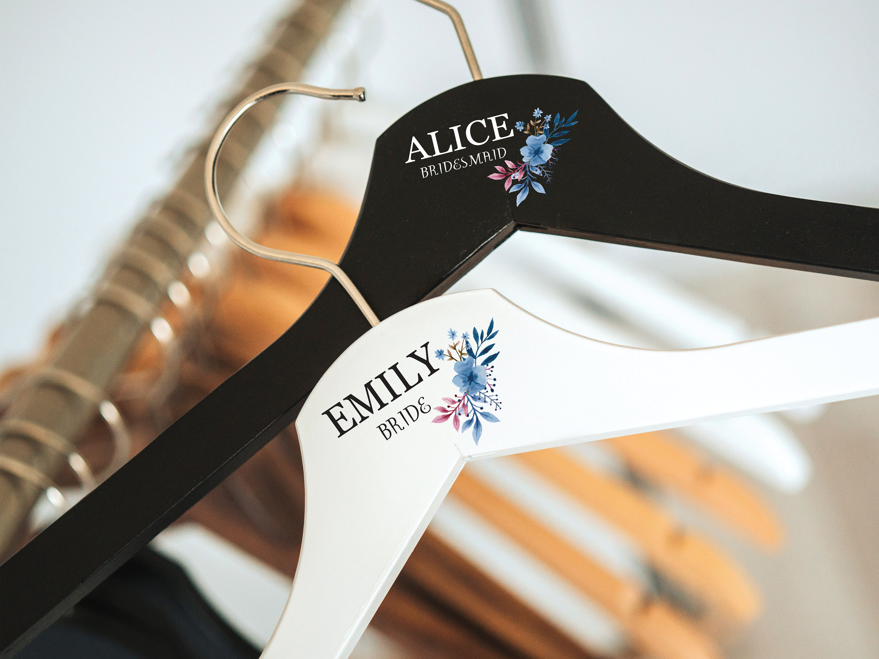 Personalized Wedding Couple Hangers, Mr and Mrs Hangers, Custom Wedding ...