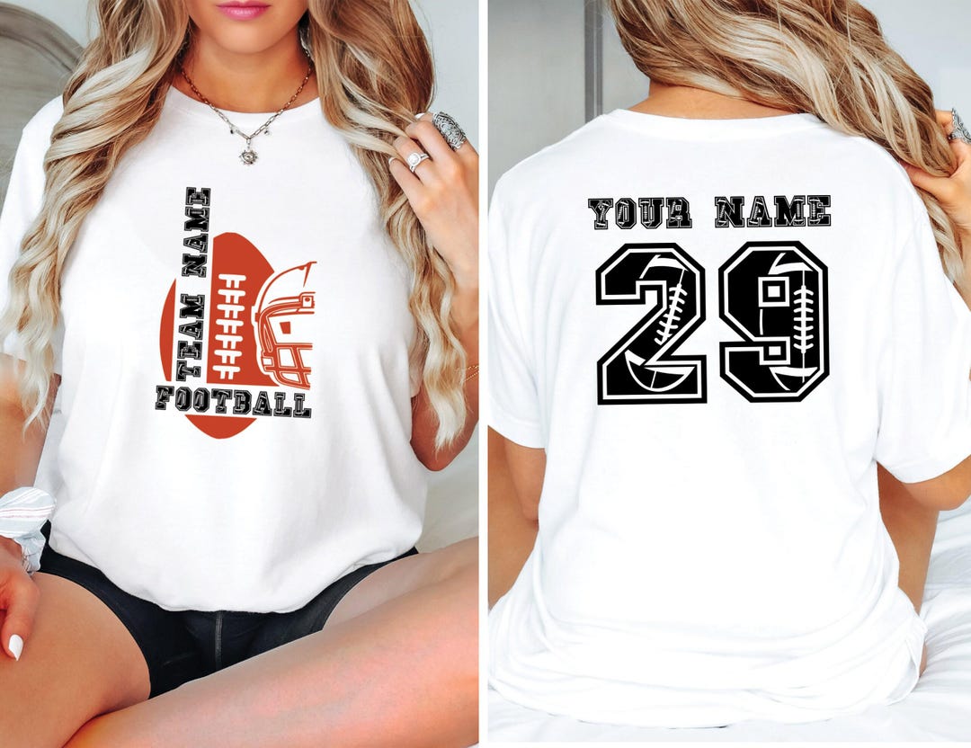 Personalized Football Team Shirt, Custom Football Shirt, Game Day Shirt ...