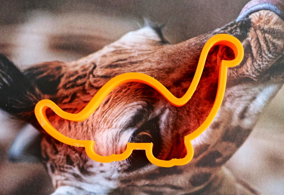 3D Printed Diplodocus Cookie Cutter - Dough Clay Cutter Dinosaur ...