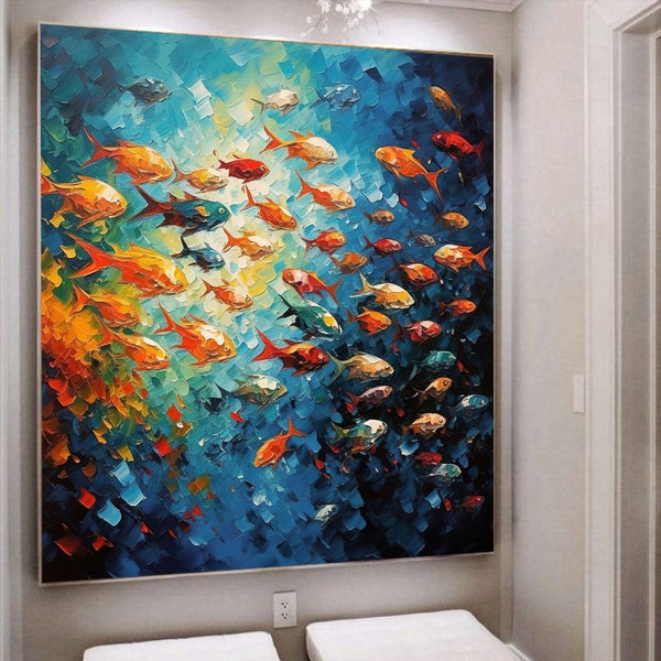 Abstract Fish Art - Etsy