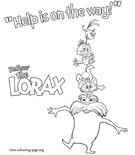 Dr Seuss Characters Coloring Pages