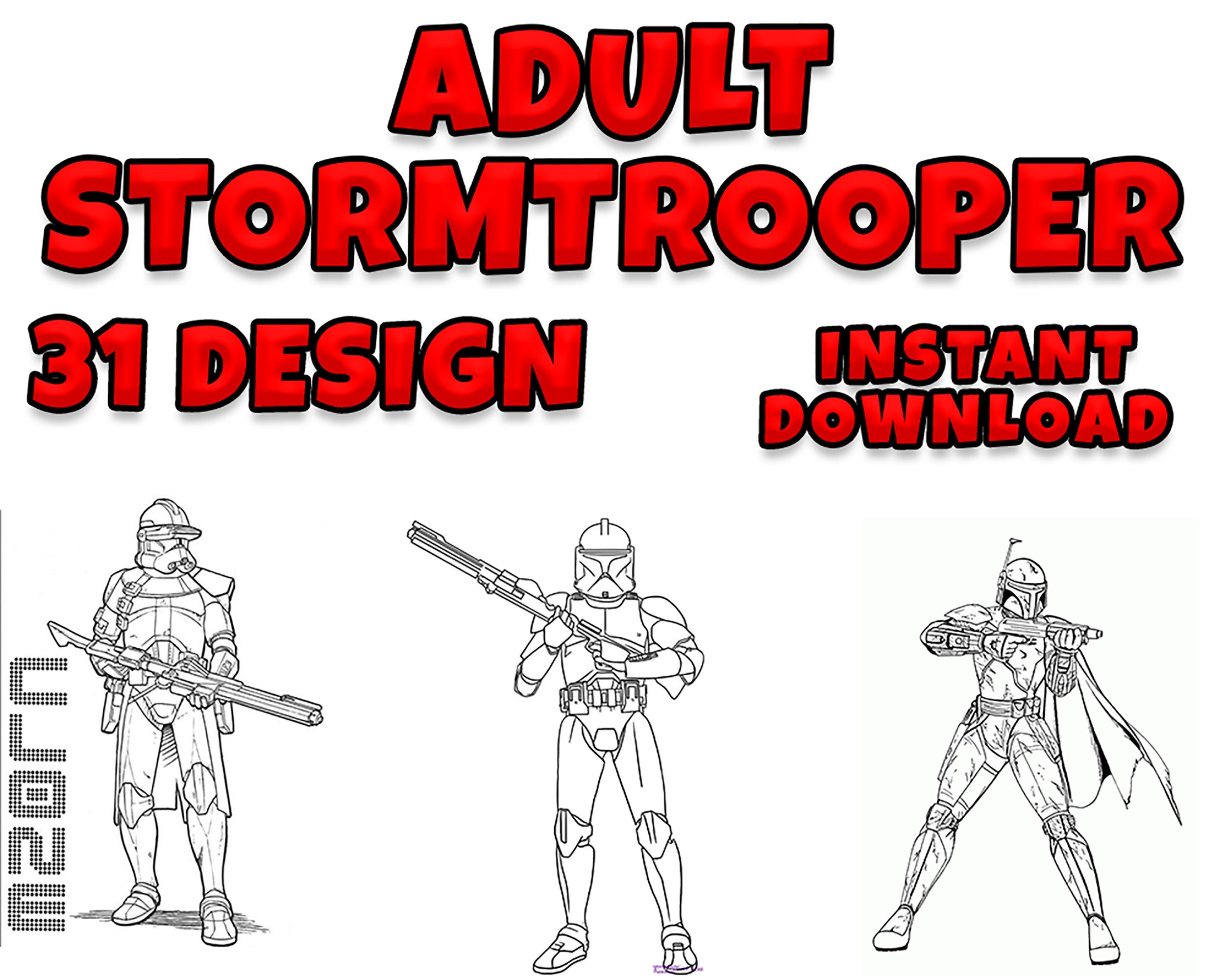 Clone Commander Coloring Pages