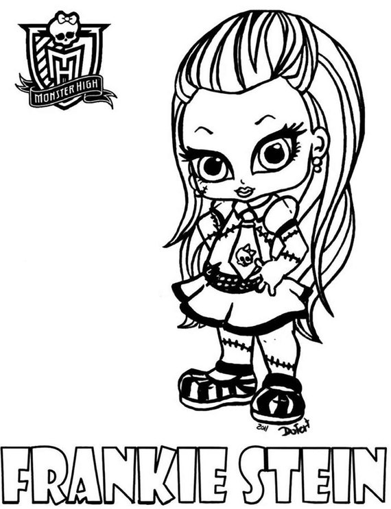 Monster High Frankie Coloring Pages