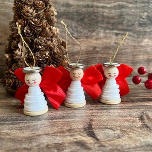 Button Angel. Button Tree Ornament. Button Keepsake. Christmas ...